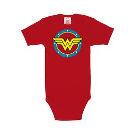 logoshirt Jungen Body, Gr. 98, rot, 100% Baumwolle, bedruckt, Bodys, mit Wonder Woman-Print