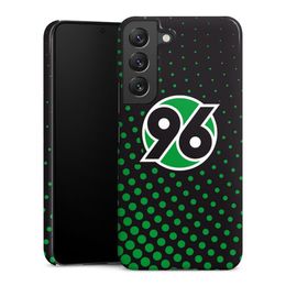 DeinDesign Galaxy S22 Handy Premium Case Smartphone Handyh&uuml;lle Schutzh&uuml;lle gl&auml;nzend Logo Hannover 96 Muster Premium Case