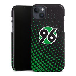 DeinDesign iPhone 14 Plus Handy Premium Case Smartphone Handyh&uuml;lle Schutzh&uuml;lle gl&auml;nzend Logo Hannover 96 Muster Premium Case