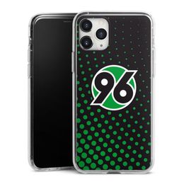 DeinDesign iPhone 11 Pro Max Handy Silikon H&uuml;lle Case transparent Handyh&uuml;lle Logo Hannover 96 Muster Silikon Case