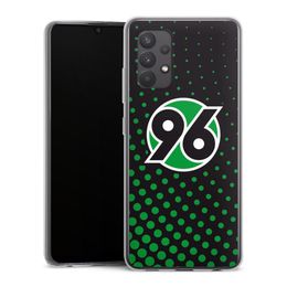 DeinDesign Galaxy A32 4G Handy Silikon H&uuml;lle Case transparent Handyh&uuml;lle Logo Hannover 96 Muster Silikon Case