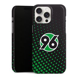 DeinDesign iPhone 15 Pro Max Handy Premium Case Smartphone Handyh&uuml;lle Schutzh&uuml;lle gl&auml;nzend Logo Hannover 96 Muster Premium Case