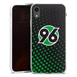 DeinDesign iPhone Xr Handy Silikon H&uuml;lle Case wei&szlig; Handyh&uuml;lle Logo Hannover 96 Muster Silikon Case