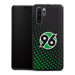 DeinDesign Huawei P30 Pro Handy Silikon H&uuml;lle Case schwarz Handyh&uuml;lle Logo Hannover 96 Muster
