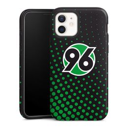 DeinDesign iPhone 12 mini Handy Panzer Handyh&uuml;lle robuste Outdoor H&uuml;lle Schutzh&uuml;lle gl&auml;nzend Logo Hannover 96 Muster Tough Case