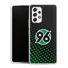 DeinDesign Galaxy A53 5G Handy Silikon H&uuml;lle Case wei&szlig; Handyh&uuml;lle Hannover 96 Logo Muster Silikon Case