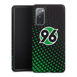 DeinDesign Galaxy S20 FE 5G Handy Panzer Handyh&uuml;lle robuste Outdoor H&uuml;lle Schutzh&uuml;lle gl&auml;nzend Hannover 96 Logo Muster Tough Case