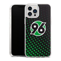 DeinDesign iPhone 13 Pro Max Handy Silikon H&uuml;lle Case transparent Handyh&uuml;lle Logo Hannover 96 Muster Silikon Case
