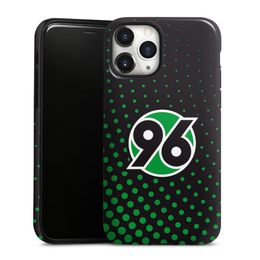 DeinDesign iPhone 11 Pro Handy Panzer Handyh&uuml;lle robuste Outdoor H&uuml;lle Schutzh&uuml;lle gl&auml;nzend Logo Hannover 96 Muster Tough Case