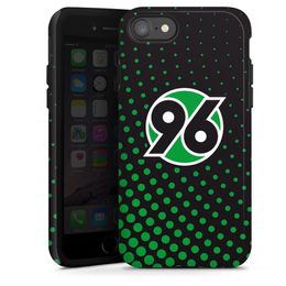 DeinDesign iPhone SE (2020) Handy Panzer Handyh&uuml;lle robuste Outdoor H&uuml;lle Schutzh&uuml;lle gl&auml;nzend Hannover 96 Logo Muster Tough Case