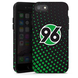 DeinDesign iPhone SE (2020) Handy Panzer Handyh&uuml;lle robuste Outdoor H&uuml;lle Schutzh&uuml;lle matt Hannover 96 Logo Muster Tough Case