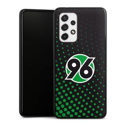 DeinDesign Galaxy A53 5G Handy Silikon H&uuml;lle Case schwarz Handyh&uuml;lle Hannover 96 Logo Muster