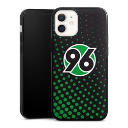 DeinDesign iPhone 12 mini Handy Slim Case extra d&uuml;nn Silikon Handyh&uuml;lle schwarz H&uuml;lle Logo Hannover 96 Muster Silikon Slim Case