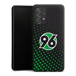 DeinDesign Galaxy A52s 5G Handy Premium Silikon H&uuml;lle Handyh&uuml;lle schwarz Case Logo Hannover 96 Muster Silikon Premium Case