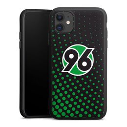 DeinDesign iPhone 11 Handy Premium Silikon H&uuml;lle Handyh&uuml;lle schwarz Case Hannover 96 Logo Muster Silikon Premium Case