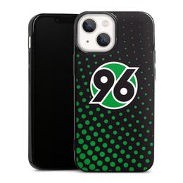 DeinDesign iPhone 13 Mini Handy Slim Case extra d&uuml;nn Silikon Handyh&uuml;lle schwarz H&uuml;lle Logo Hannover 96 Muster Silikon Slim Case