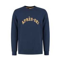 Shiwi Sweatshirt 'Aapres Ski' Damen Gr&ouml;&szlig;e XXXL navy / gelb / wei&szlig;