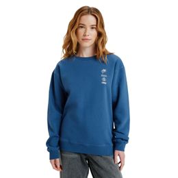 Roxy Damen Sweatshirt "Surf Stoked Brushed"vintage indigo, Gr. S, 60% Baumwolle, 40% Polyester, Sweatshirts