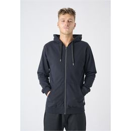Cleptomanicx Herren Sweatjacke "Ligull", schwarz, Gr. S, bestickt, 100% Baumwolle, Sweatjacken, mit kleiner M&ouml;wenstickerei