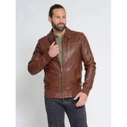 Mustang Herren Blouson "31022119", braun, Gr. S, Obermaterial: 100% Lammleder; Futter: 100% Baumwolle; &Auml;rmelfutter: 100% Polyester; Taschenfutter: