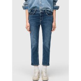 MAC Damen 7/8-Jeans "DREAM cropped auth."blau moon basic wash, Gr. 40, Denim/Jeans, Obermaterial: 94% Baumwolle, 4% Elastomultiester, 2% Elasthan,