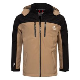 Arctic Seven Funktionsjacke Herren Gr&ouml;&szlig;e XXL dunkelbeige / schwarz