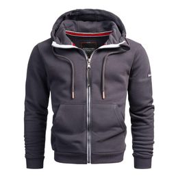Alessandro Salvarini Sweatjacke 'Bergamo' Herren Gr&ouml;&szlig;e XXL anthrazit / wei&szlig;