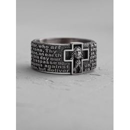 Reytel Ring 'PRAYER OUR FATHER' male Silver size 69