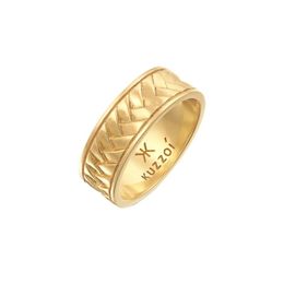 Kuzzoi Ring Herren Gr&ouml;&szlig;e 54 gold