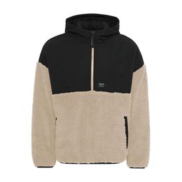 !Solid Fleecejacke 'Marco' Herren Gr&ouml;&szlig;e M beige / schwarz