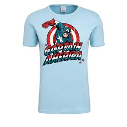 logoshirt Shirt 'Captain America' female Blue size L