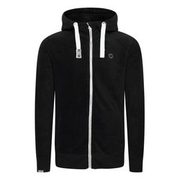 !Solid Fleece Jacket male Black size XXL