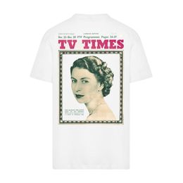 F4NT4STIC Shirt 'TV Times Queen Elizabeth II 1957 Cover' male White size XL