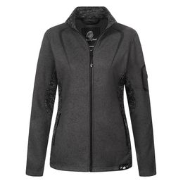Rock Creek Fleecejacke ' D-505' Damen Gr&ouml;&szlig;e L dunkelgrau / graumeliert / wei&szlig;