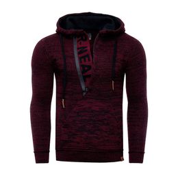 Rusty Neal Pullover Herren Gr&ouml;&szlig;e M weinrot / schwarz