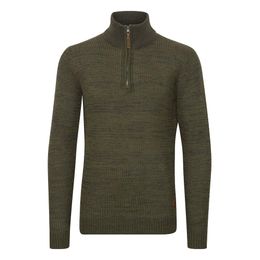 INDICODE JEANS Pullover 'Valero' Herren Gr&ouml;&szlig;e M schoko / oliv