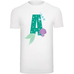 F4NT4STIC Shirt 'Disney Alphabet A Is For Ariel' male White size L