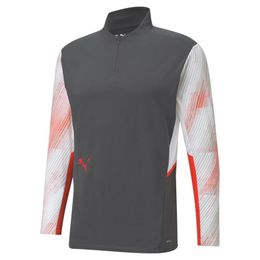 Puma Funktionsshirt 'Individual Cup' Herren Gr&ouml;&szlig;e XL dunkelgrau / grenadine / wei&szlig;