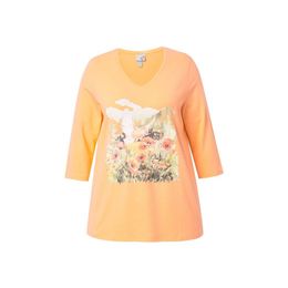 Ulla Popken Shirt female Orange size 62-64