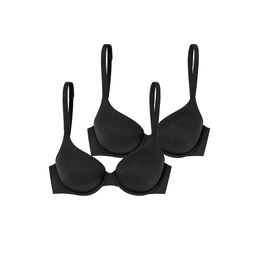 Schiesser Bra ' BH mit Schale - Unique Micro ' female Black size 80