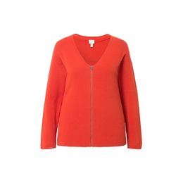 Ulla Popken Knit Cardigan female Red size 50-52