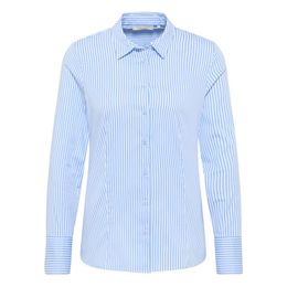 Eterna Bluse 'Modern Classic' Damen Gr&ouml;&szlig;e 6XL hellblau / wei&szlig;