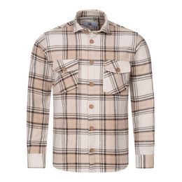Rock Creek Hemd Herren Gr&ouml;&szlig;e 4XL beige / sand / schwarz