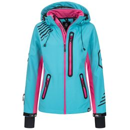 Rock Creek Outdoorjacke Damen Gr&ouml;&szlig;e M t&uuml;rkis / pink / schwarz