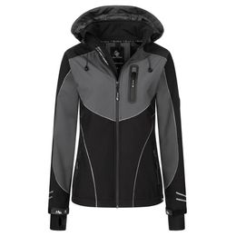 Rock Creek Outdoorjacke Damen Gr&ouml;&szlig;e L grau / schwarz / wei&szlig;