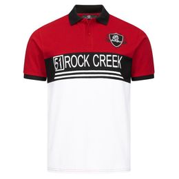 Rock Creek Poloshirt Herren Gr&ouml;&szlig;e XXXL rot / schwarz / wei&szlig;