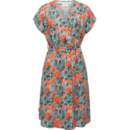 Ragwear Sommerkleid 'Selyma' Damen Gr&ouml;&szlig;e 44 gr&uuml;n / tanne / orange