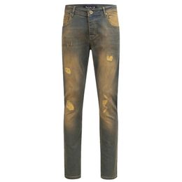 Rock Creek Jeans Herren Gr&ouml;&szlig;e 34 karamell / dunkelgrau