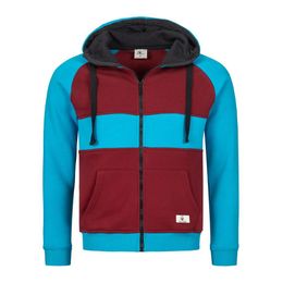 Rock Creek Sweatjacke Herren Gr&ouml;&szlig;e 5XL hellblau / weinrot