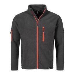 Rock Creek Fleecejacke Herren Gr&ouml;&szlig;e XL anthrazit / hellorange